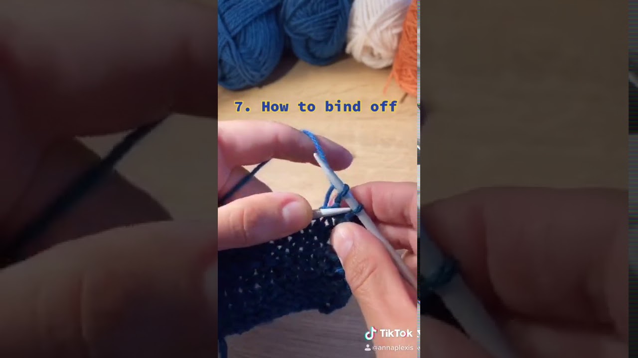 7. How to bind off - YouTube