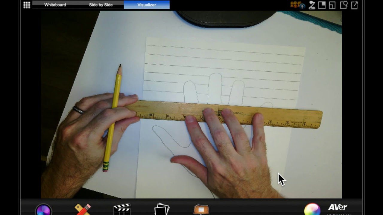 Beginning To Draw the Op Art Hand - YouTube