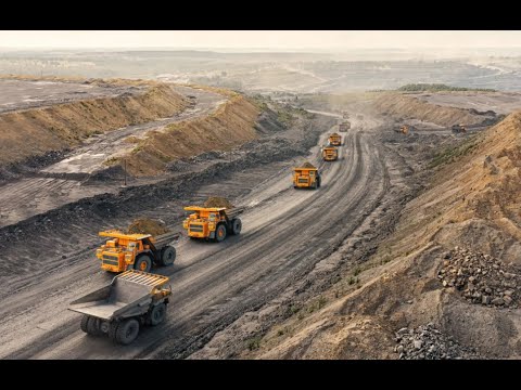 Overview of dumping area by drone: Open-pit-Mine #geology #mining # ...