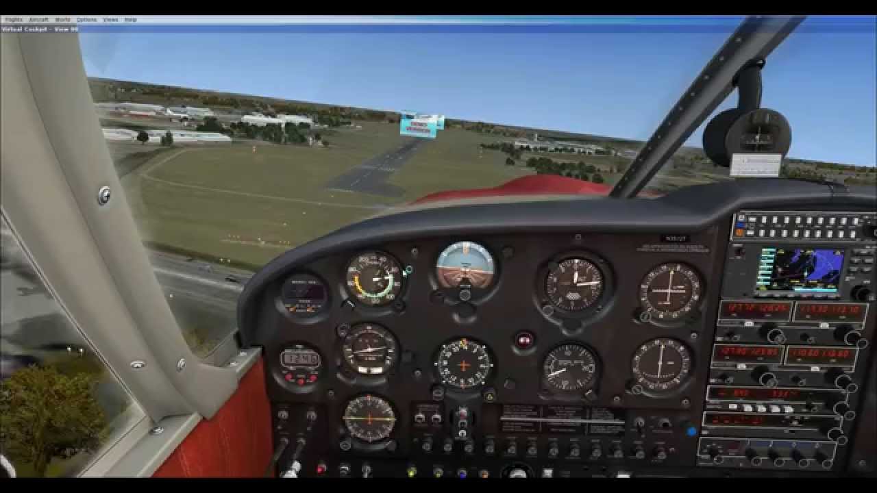 A2A Piper Cherokee in FSX - landing after engine fire - YouTube