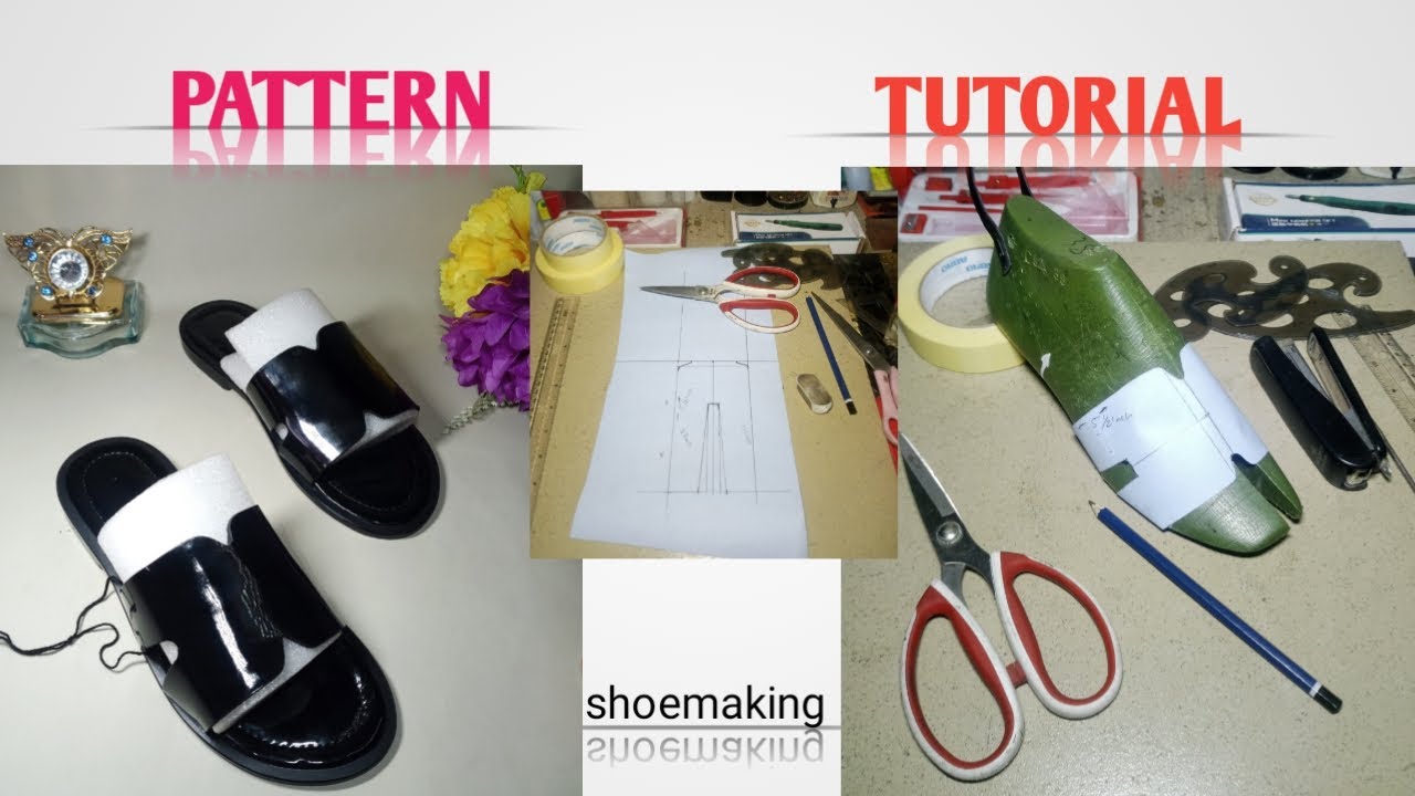 How to make pattern of this Hermes ladies trendy slide slippers # ...