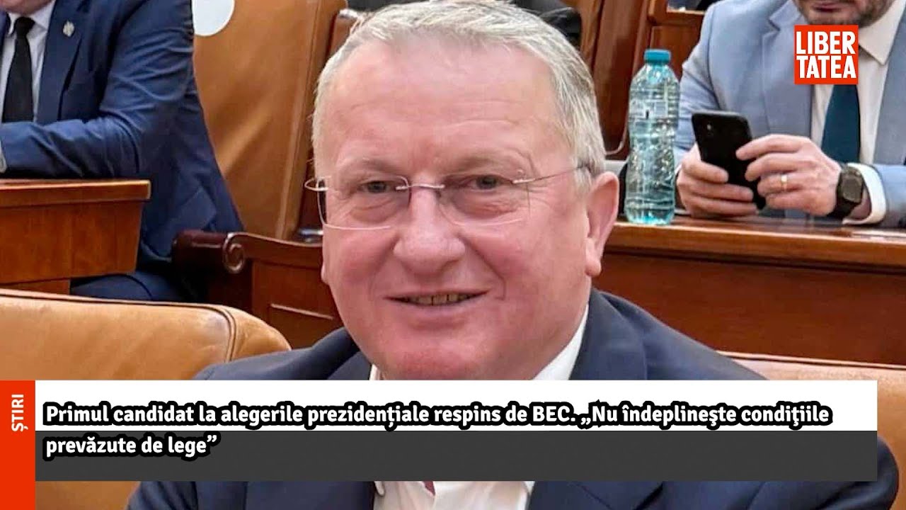 Primul candidat la alegerile prezidențiale respins de BEC. „Nu ...