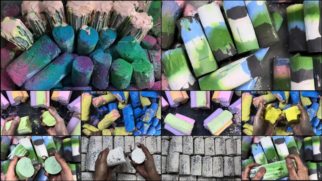 ASMR - @ASMRgymchalkIndonesia| soft crunchy powdery cylinder gym chalk ...