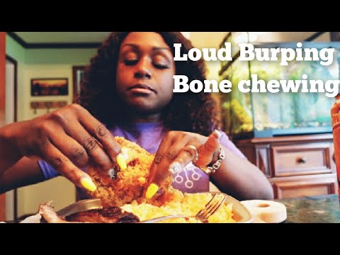 RIBS AND CHICKEN MUKBANG | LOUD BURPING | BONE CHEWING | FOOD SMACKING ...
