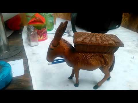 Eşşeğin gotünden sigara çıkıyor