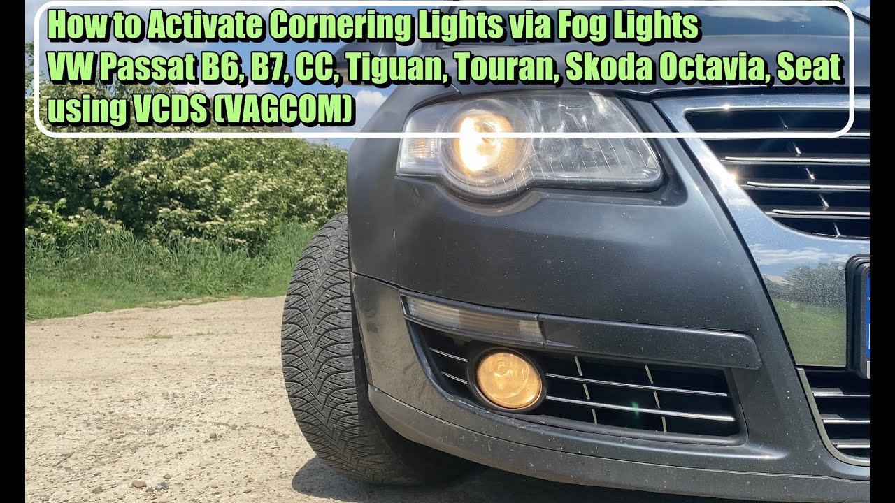 How to activate / set Cornering Lights via Fog Lights Volkswagen VW ...