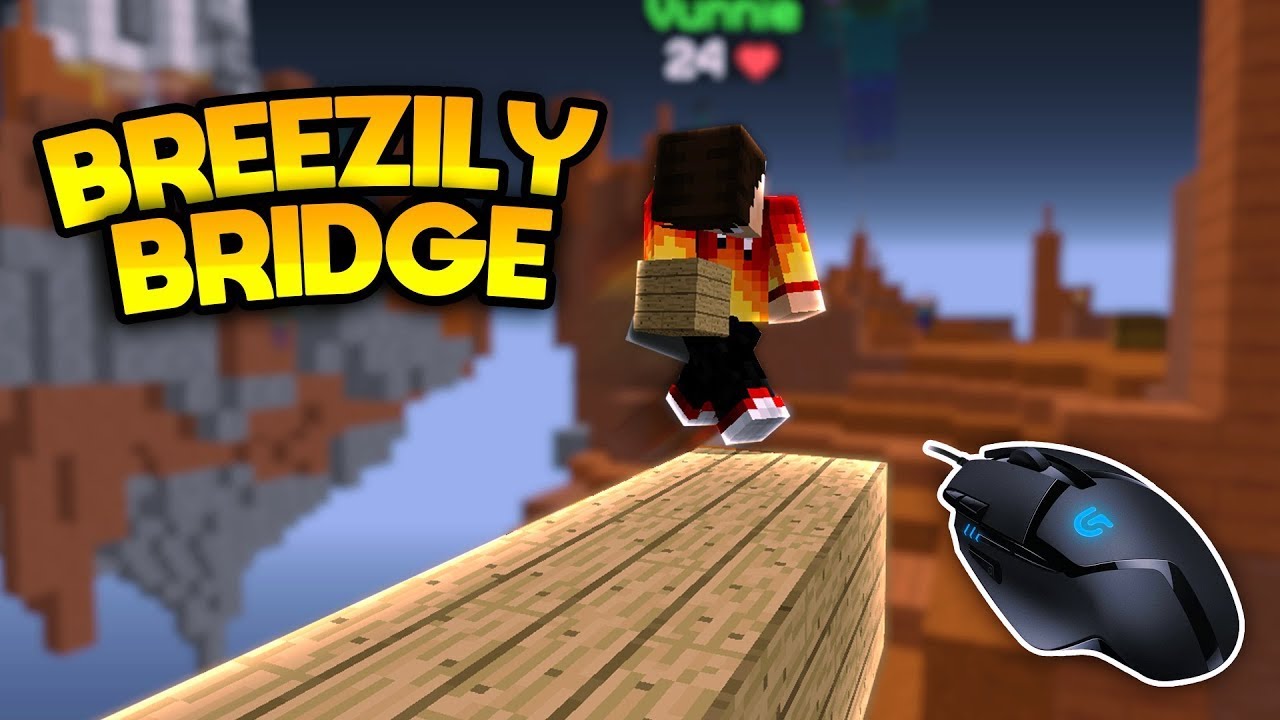 Breezily bridging/Block clutching Montage (Minecraft Hypixel) - YouTube