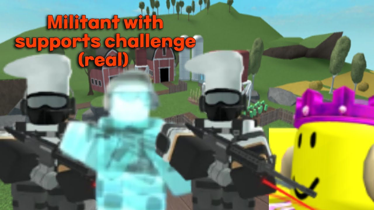 Militant only with supports challenge (real) | Roblox Tower Defense ...