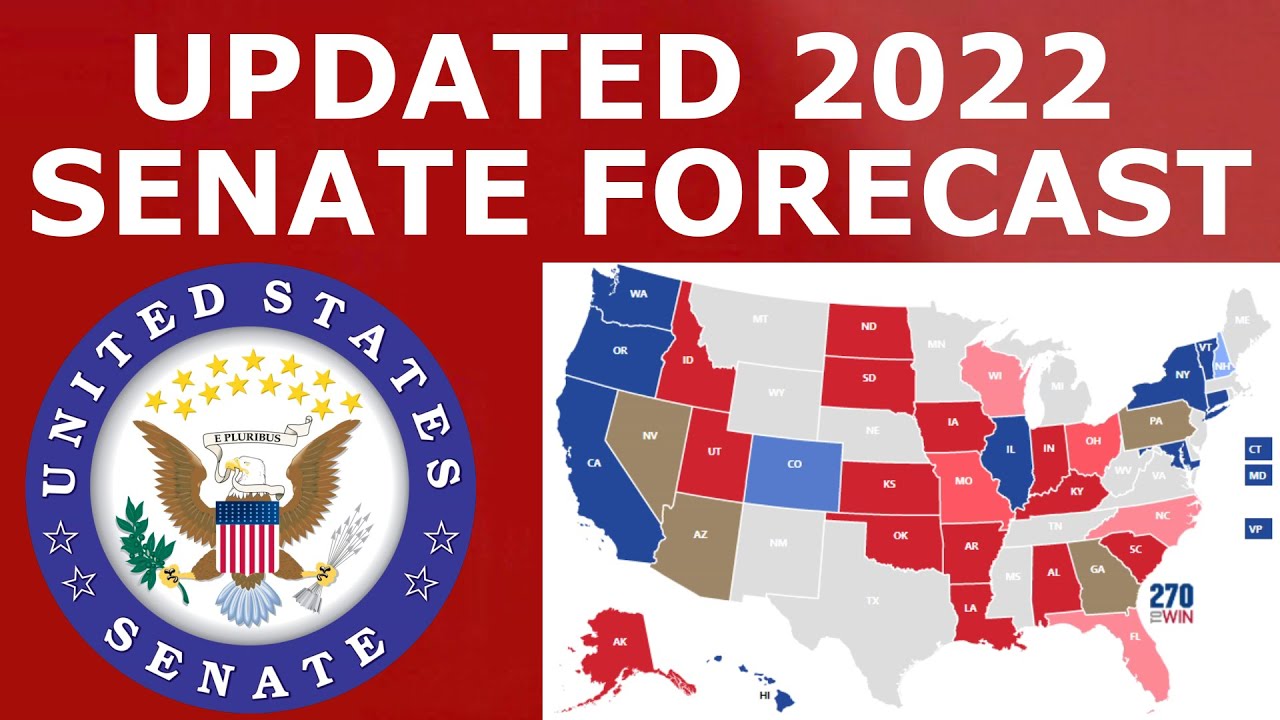 Updated 2022 Senate Map Prediction (Jan. 2022) - YouTube