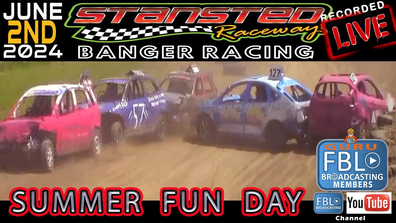 Stansted Raceway. Full Contact Banger Racing. RECORDED LIVE STREAM. 02 ...