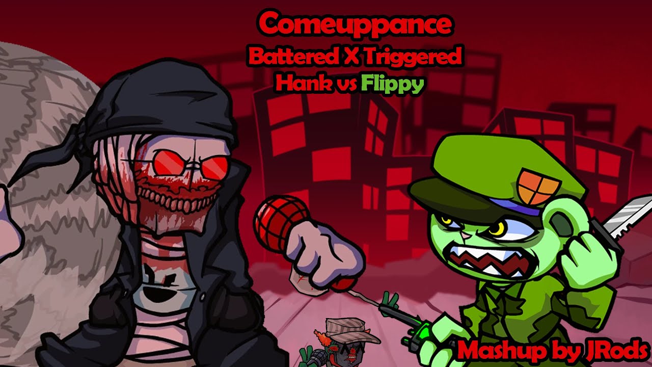 [FNF Mashup] Antipathy Hank vs Flippy | Battered X Triggered - YouTube