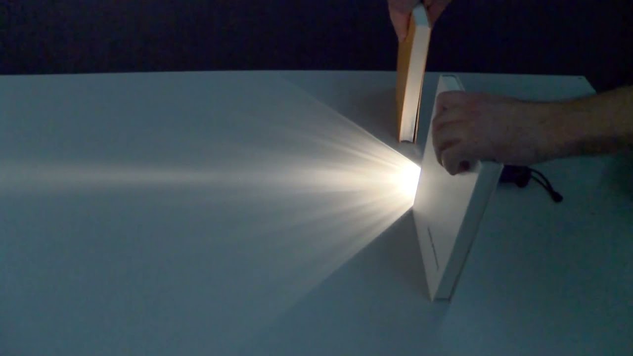Light bundle and light beam - experiment - YouTube