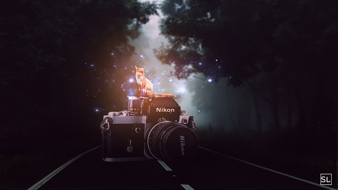 Glowing Fox Photo Manipulation Photoshop Tutorial - YouTube
