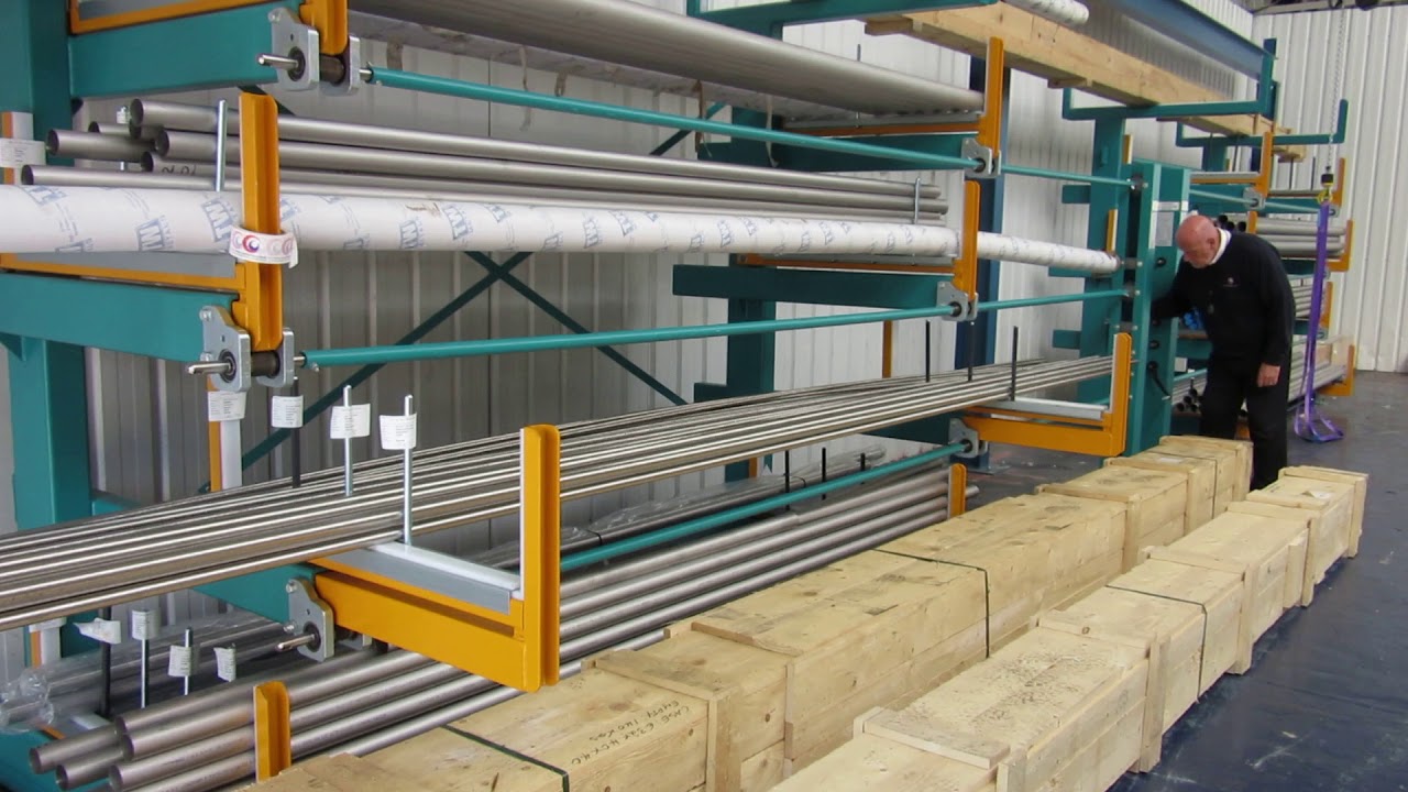 Cantilever Wind-out Racking - YouTube