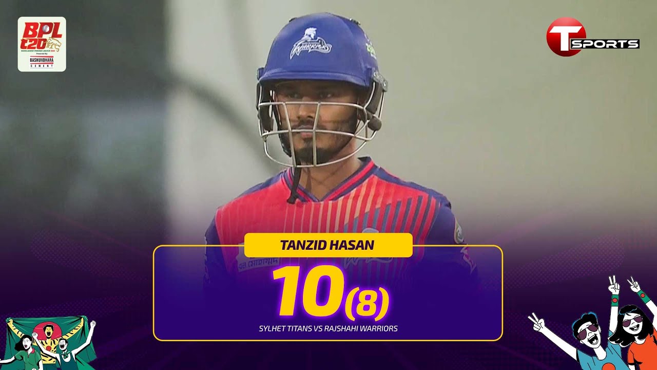 Tanzid Hasan batting innings against Sylhet Titans | BPL 2026 | T ...