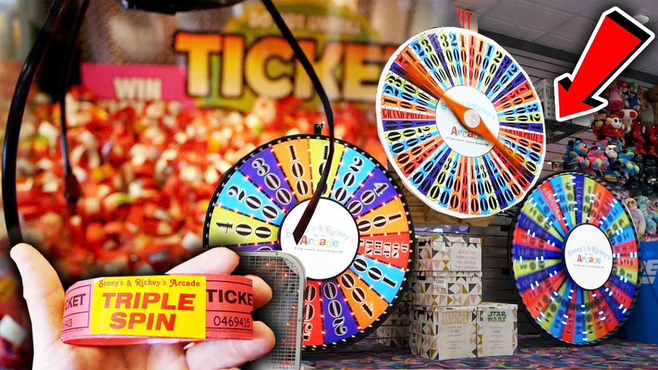 LUCKY TRIPLE SPIN TICKET CLAW MACHINE WIN! - YouTube