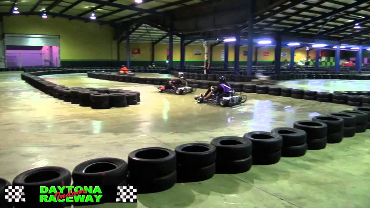 Daytona Indoor Raceway Visit - YouTube