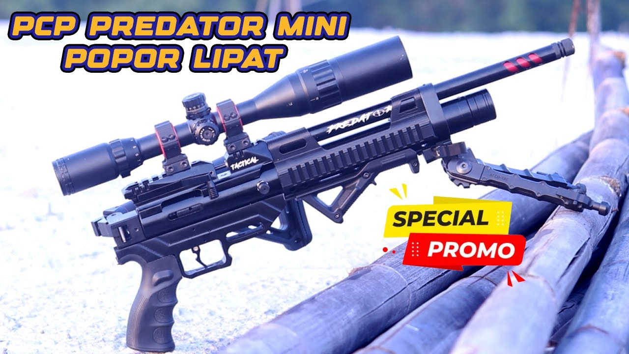 CUCI GUDANG!!! PCP PREDATOR MINI OD 38 POPOR LIPAT | PROMO SENAPAN PCP ...