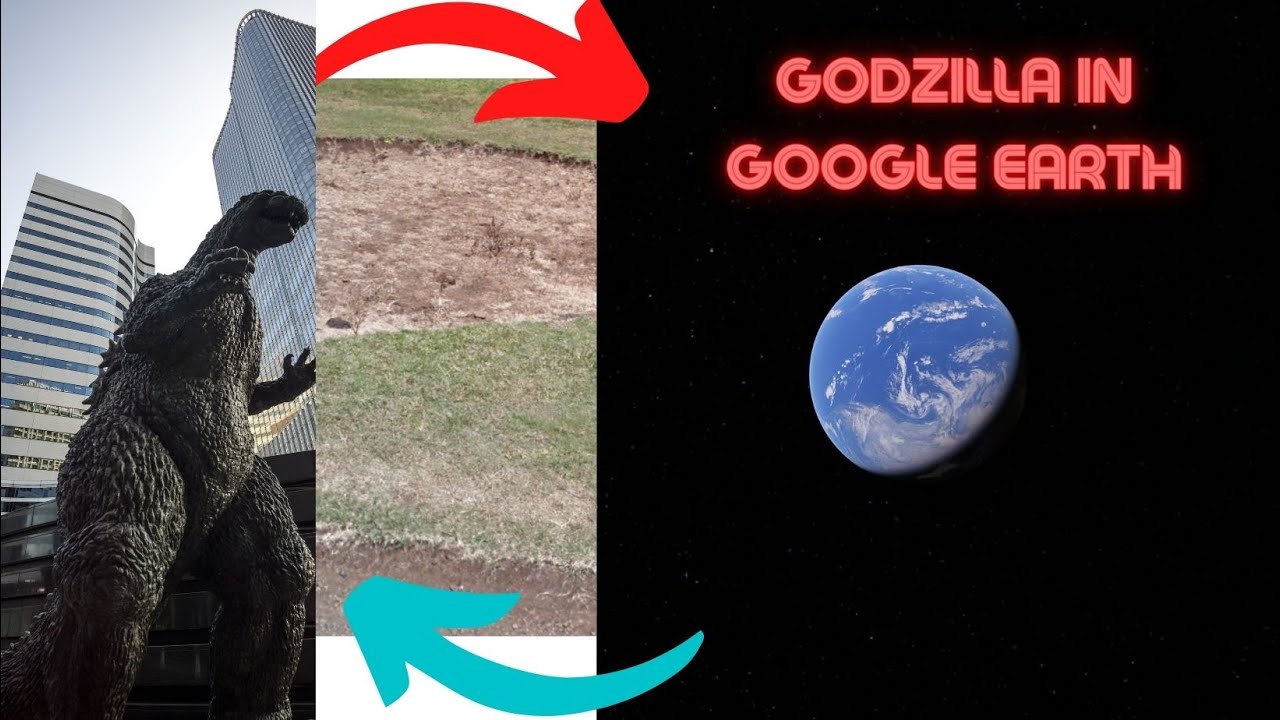 GODZILLA IN GOOGLE EARTH !! WOW - YouTube