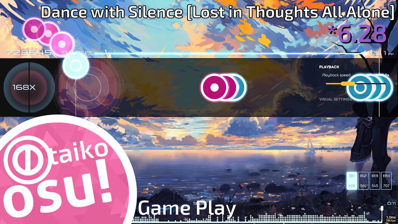 osu! lazer taiko game play - Dance with Silence [Lost in Thoughts All ...