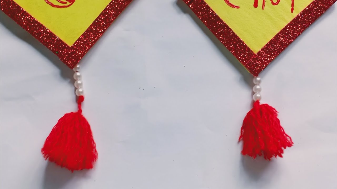 Beautiful Diwali Decoration ideas 💡| Subha labh Wall Hanging Craft ...