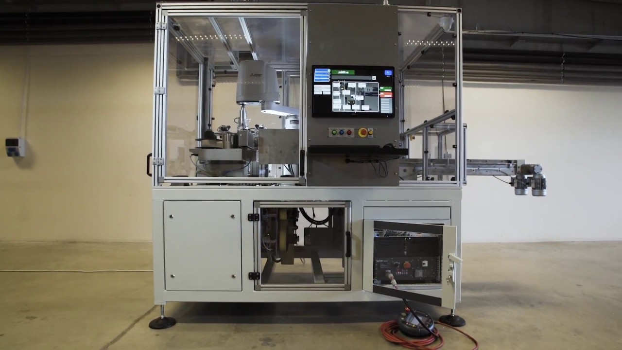 Masterprint Labeling Robot Cell - product labeling + verification - YouTube