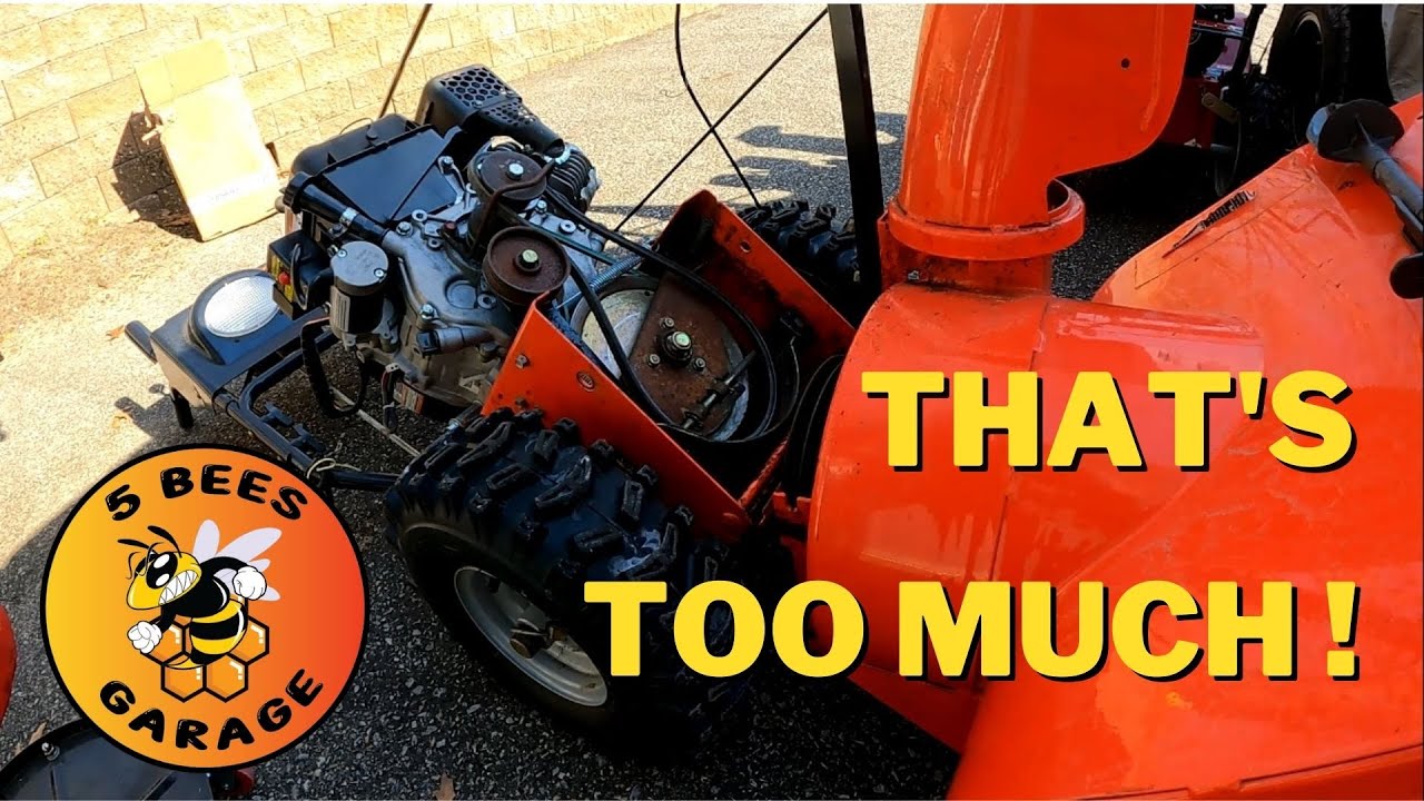 Ariens 926LE Maintenance - YouTube