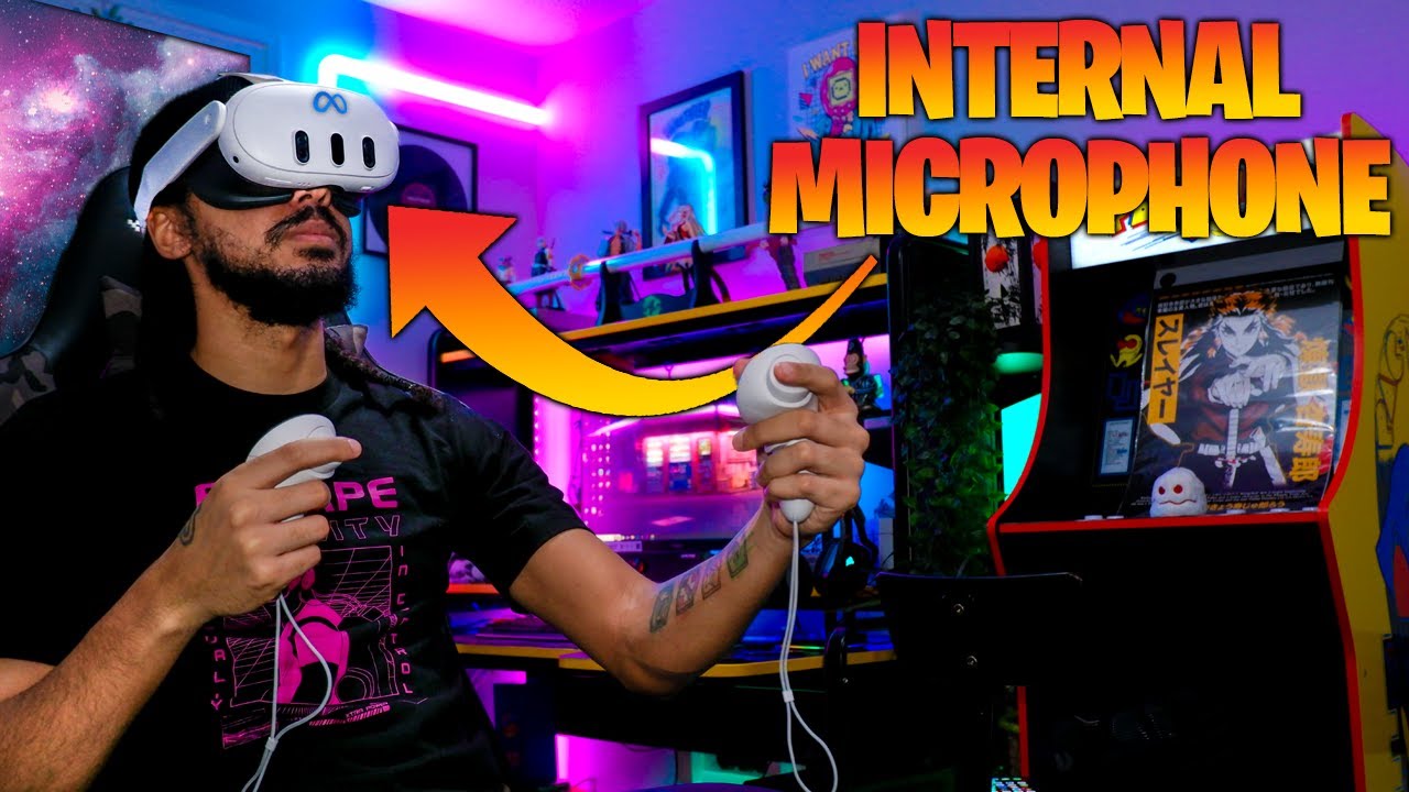 How To Use Built In Microphone on Oculus Meta Quest 3 - YouTube