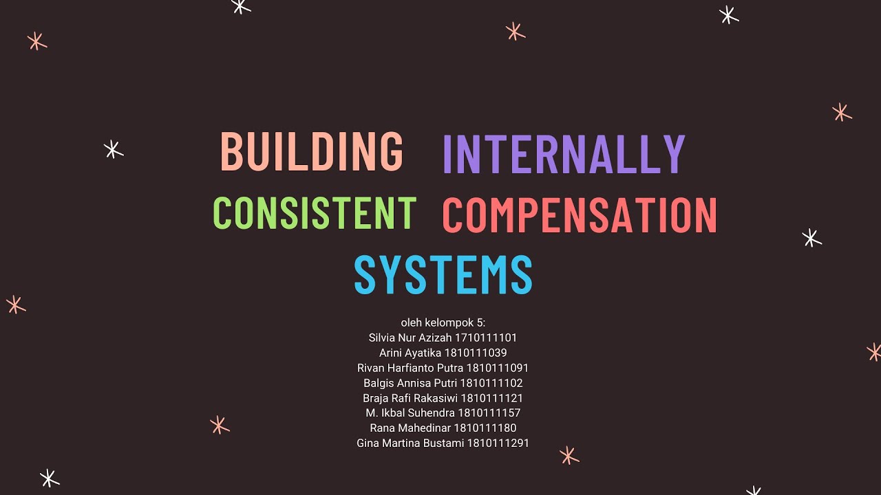 building internally consistent compensation systems - YouTube