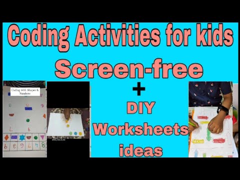 Coding Activities for kids ||DIY Worksheets - YouTube