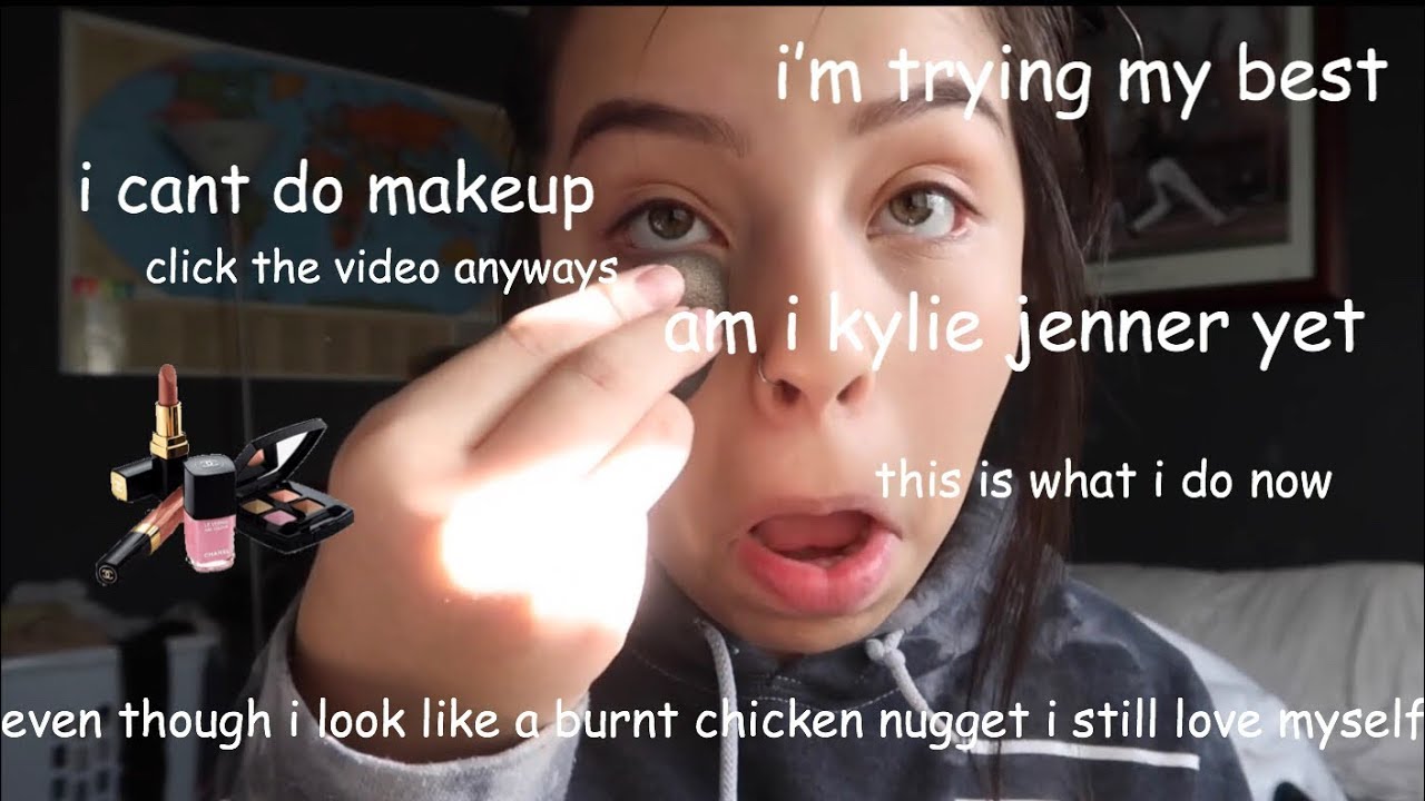 my everyday makeup routine aka me trying to make myself presentable ...