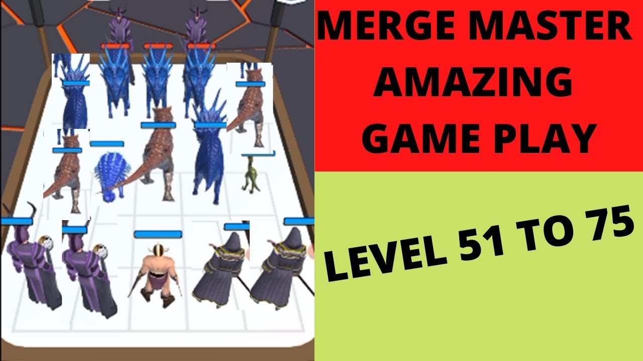 MERGE MASTER AMAZING GAME PLAY| LEVEL 51 - 75 - YouTube
