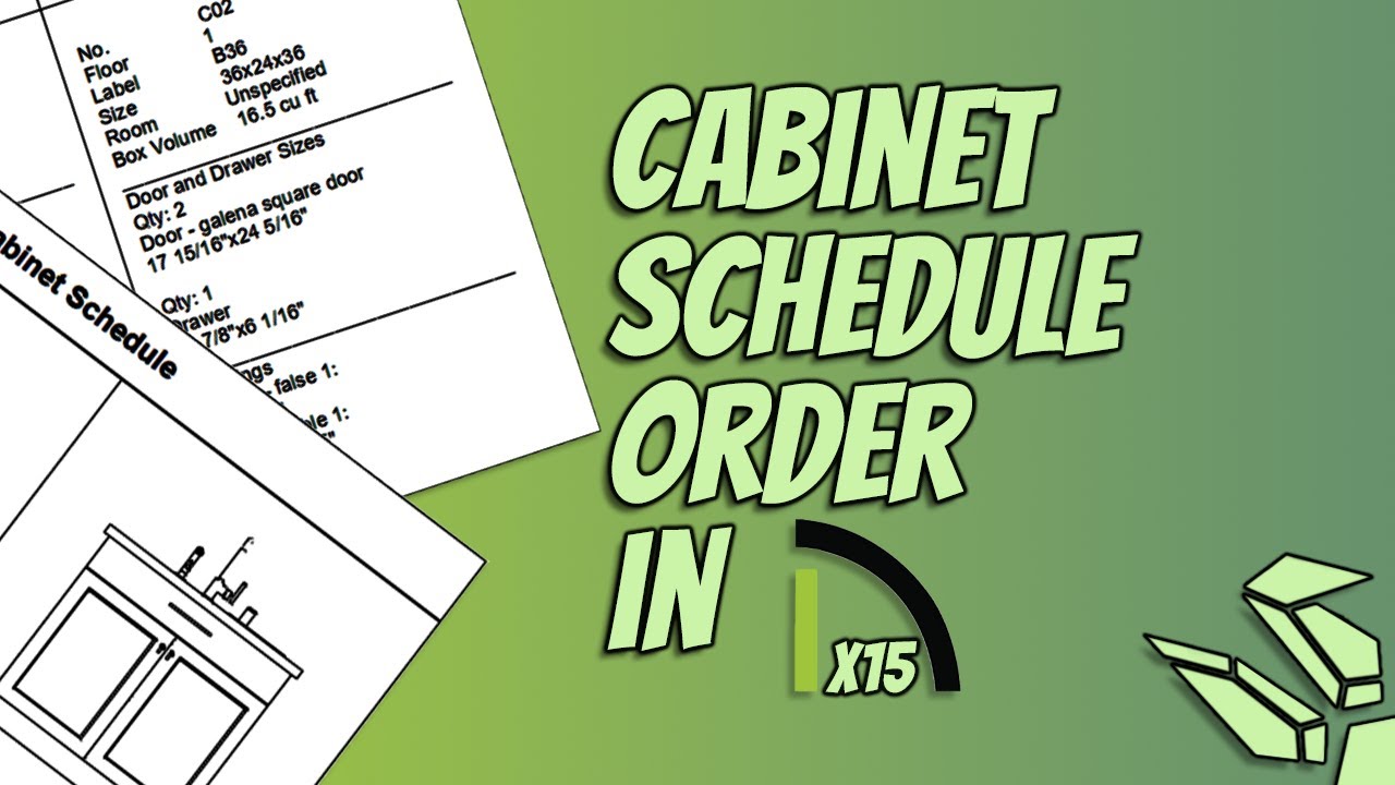 Numbering Your Cabinet Schedules For Installers In Chief Architect X15 ...
