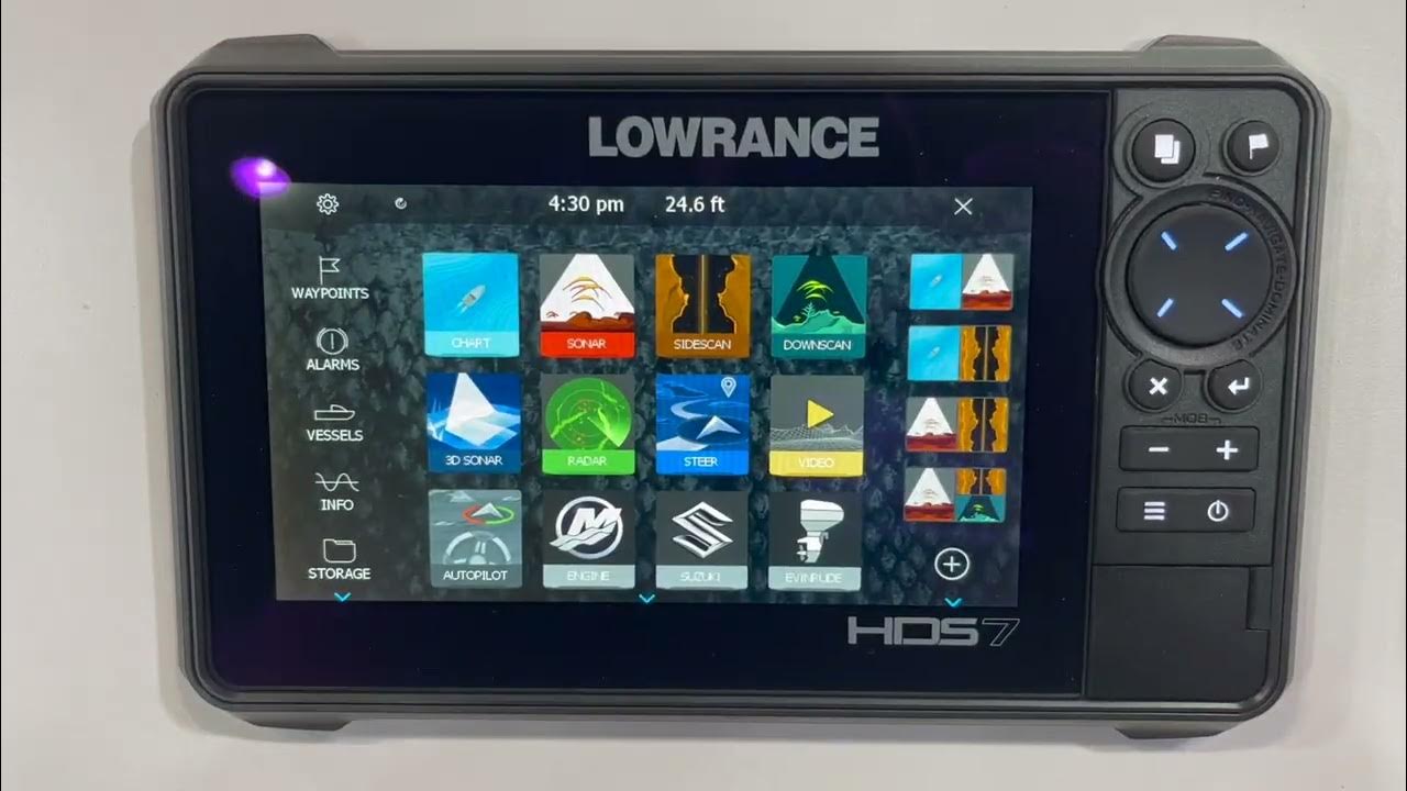 Lowrance HDS 7 Sonar & GPS Unit Demo and Overview - YouTube