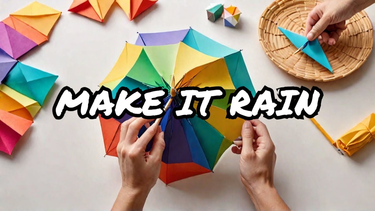 How to make a paper Umbrella that open and close | Origami Umbrella ...