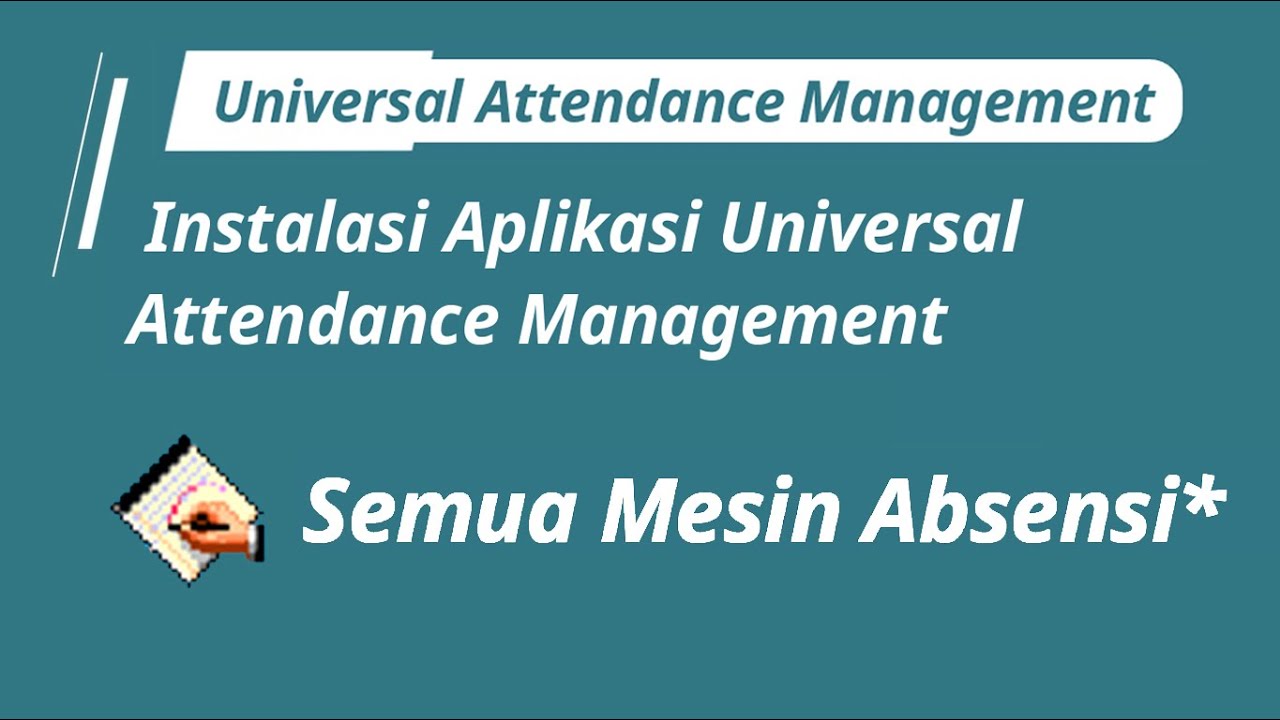 Instalasi Aplikasi Absensi Universal Attendance Management Semua Mesin ...
