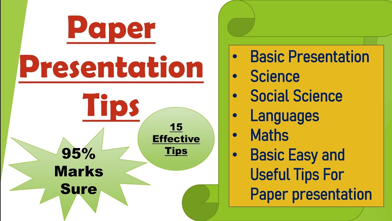 Paper Presentation Tips | 90% Marks Tips | How To Get Full Marks In ...