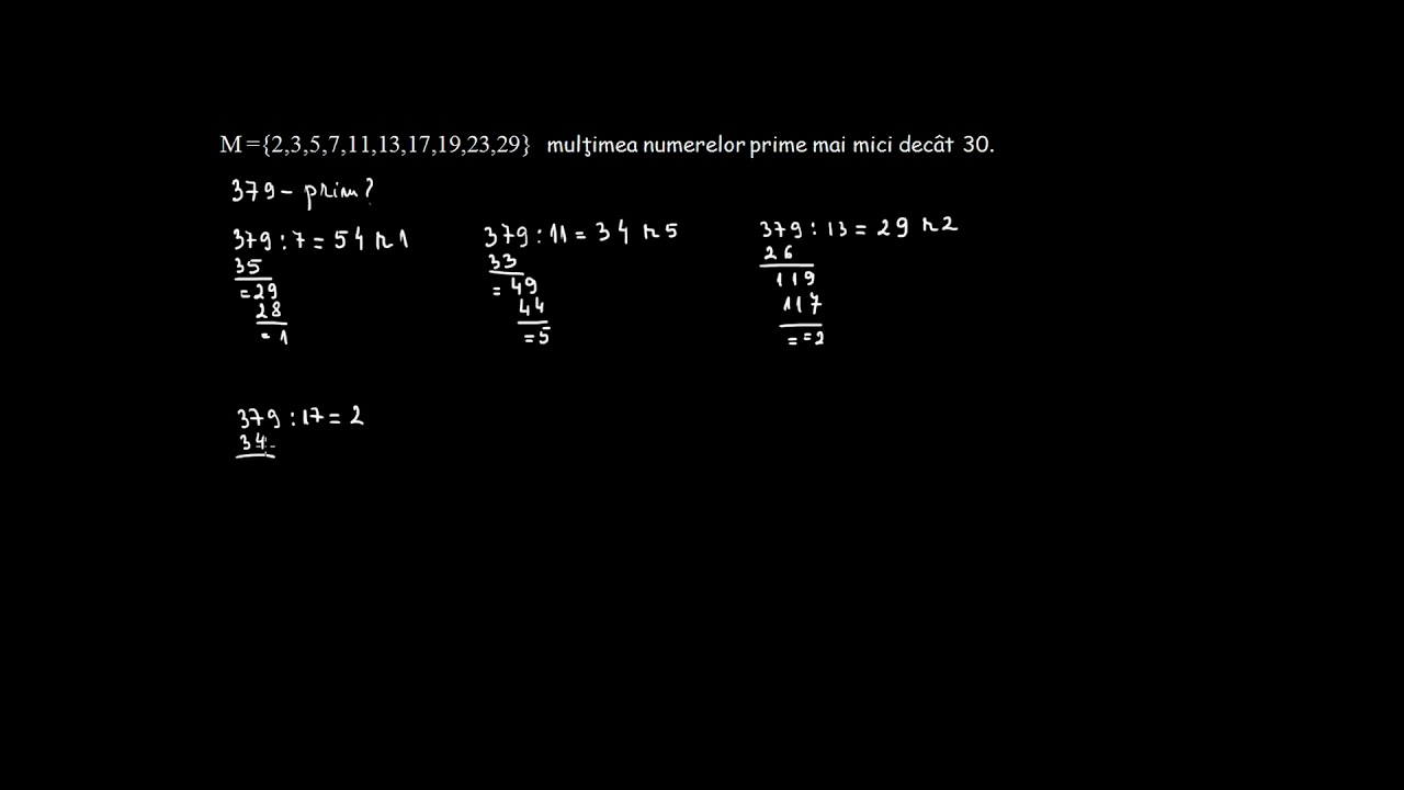 Numere prime. Numere compuse. | Lectii-Virtuale.ro - YouTube