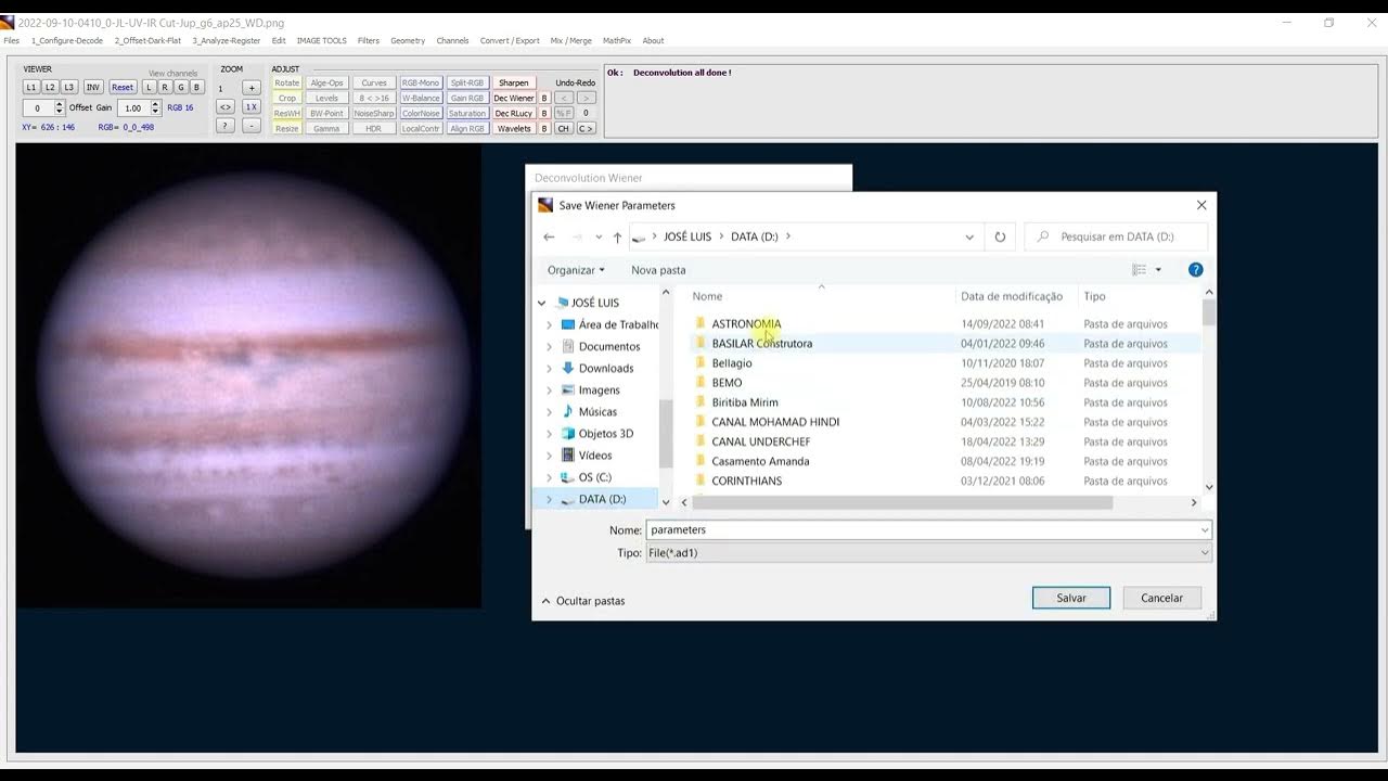 Astrosurface - Automating image processing using AstroSurface. - YouTube