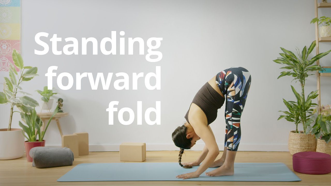 Standing forward fold - YouTube