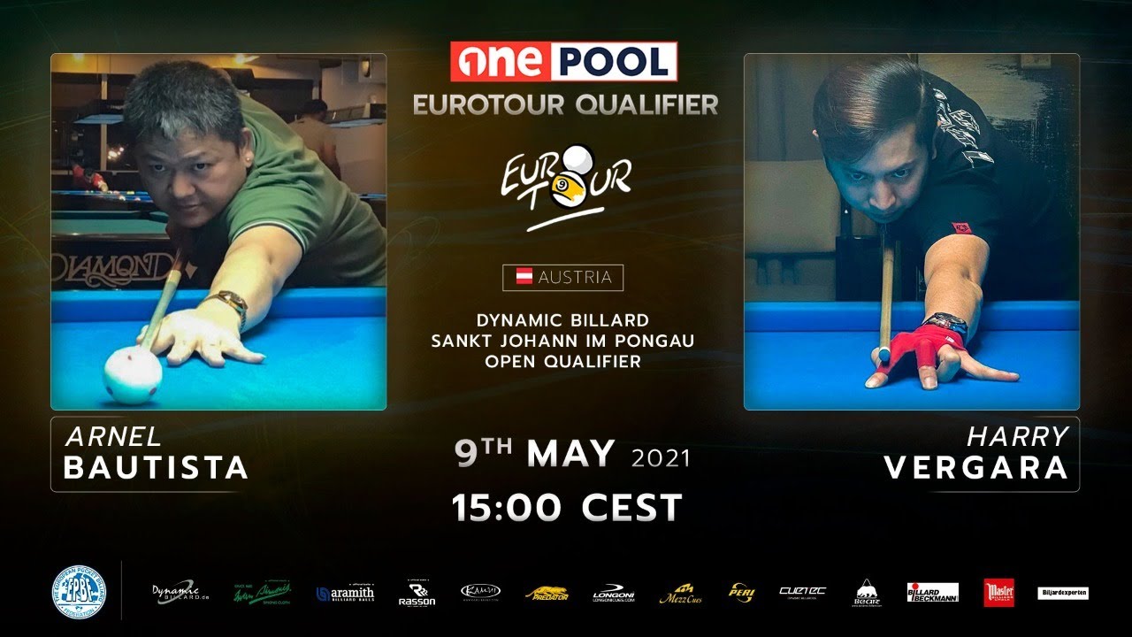 🏆 Arnel BAUTISTA VS Harry VERGARA | #OnePool Euro Tour Qualifier Austria - YouTube