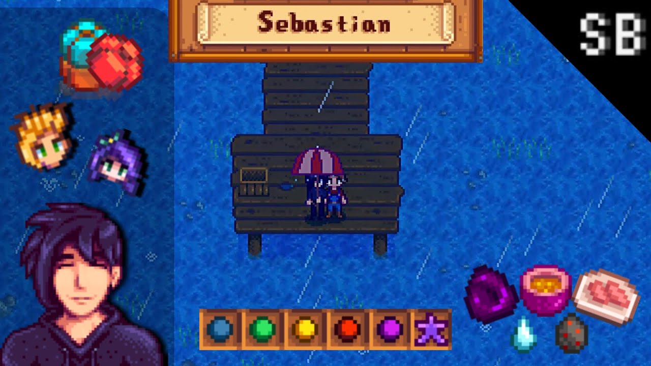 Sebastian's Heart Events • Stardew Valley - YouTube
