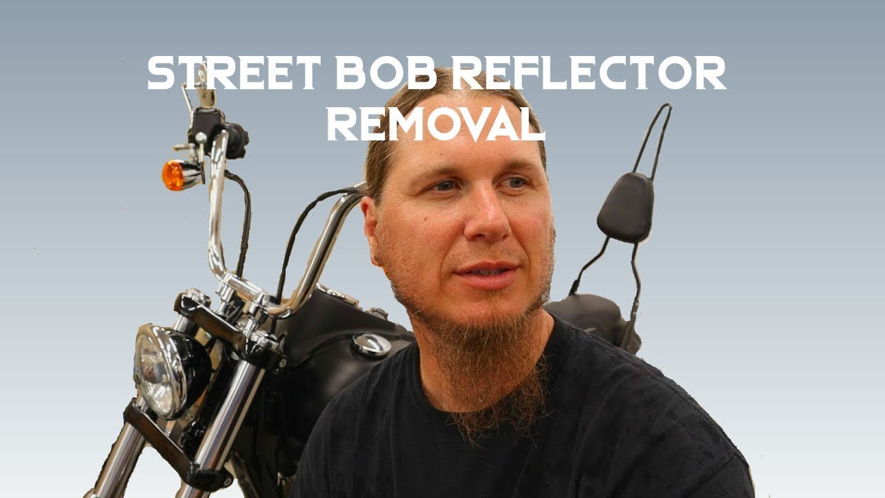 How to remove reflectors on a motorcycle. - YouTube