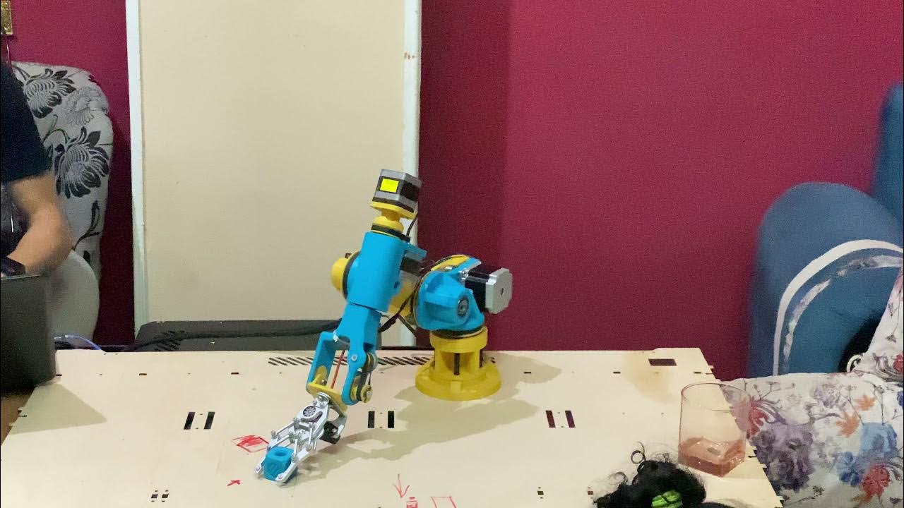3d printed 6 DOF articulated robot arm - YouTube