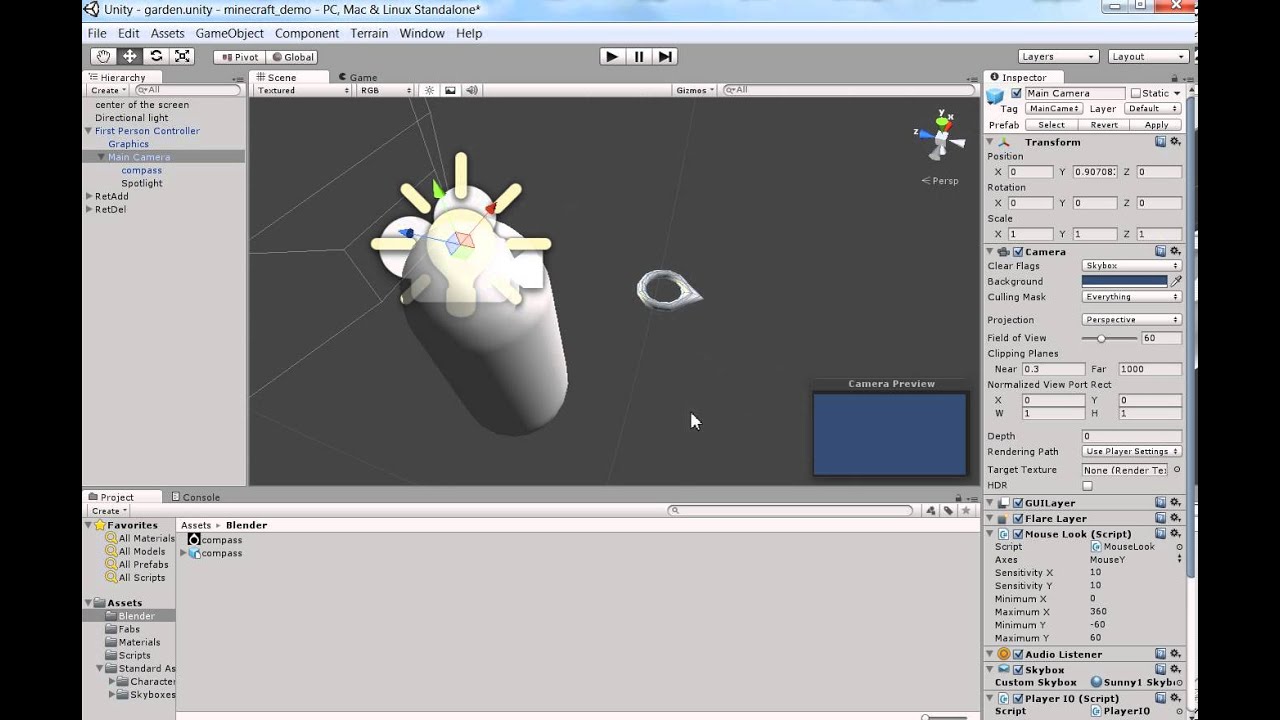 Tutorial: Minecraft in Unity #13 (Player's Compass) - YouTube