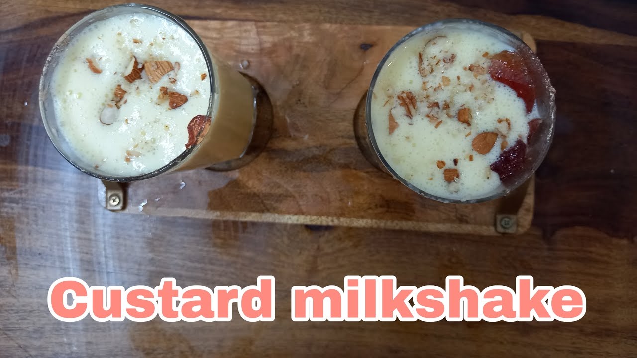Cool !cool !custard milkshake|Easy summer shake| - YouTube