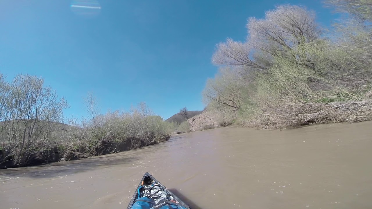 Gila River Duncan Valley #25 - Solo Canoe Trip - YouTube