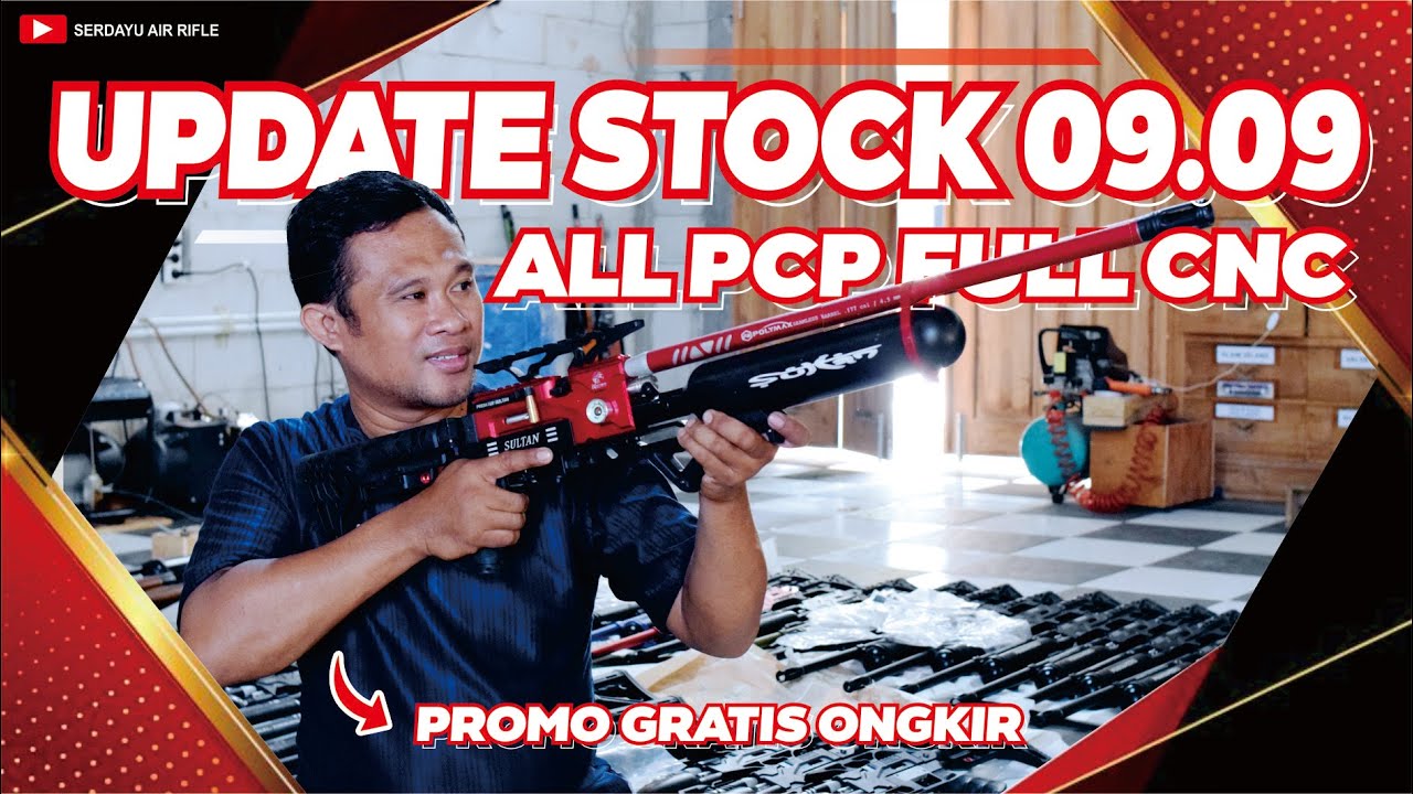 DAFTAR HARGA SENAPAN ANGIN PCP !! UPDATE STOCK SENAPAN FULL CNC - YouTube