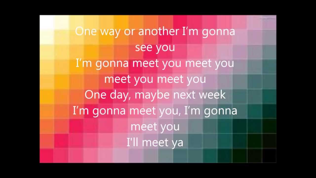One Direction - One Way Or Another (lyrics) - YouTube