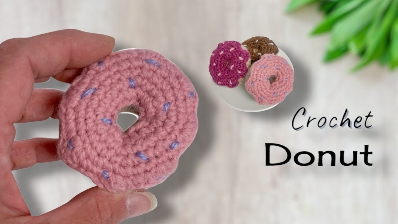 Crochet Food Donut Amigurumi - Free Food Crochet Pattern! - YouTube